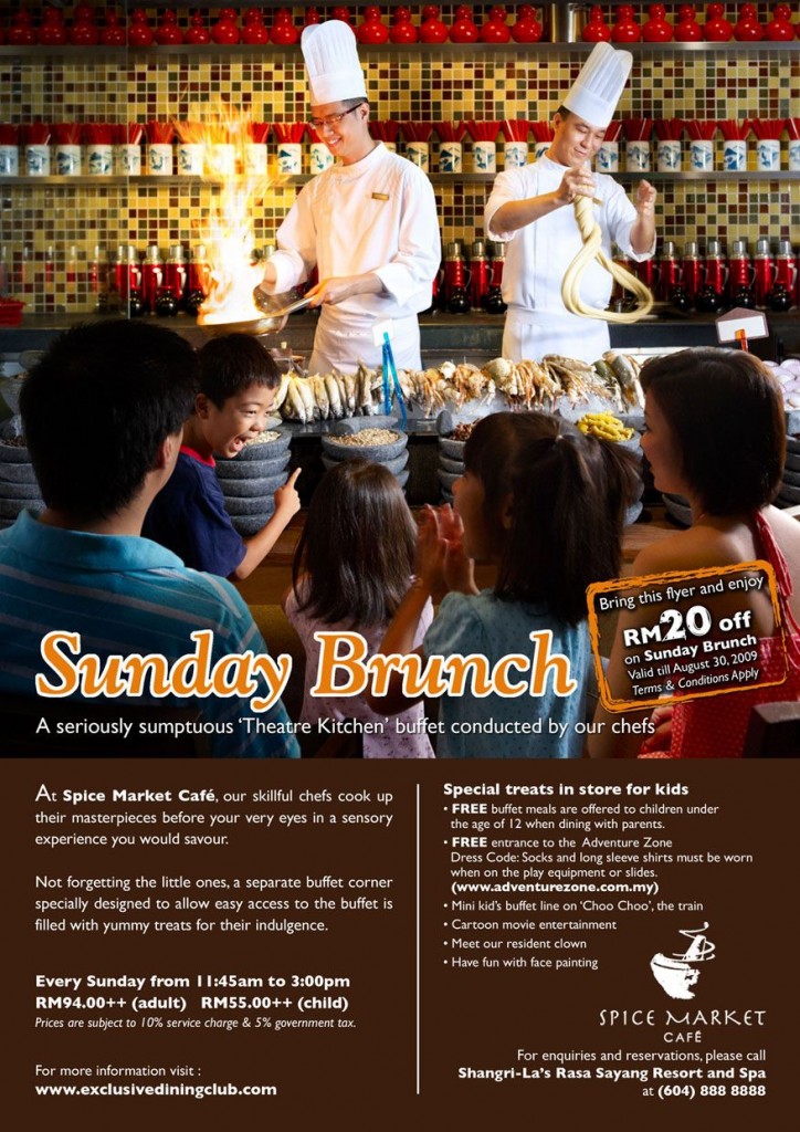 Discount Voucher for Sunday Brunch at Spice Market Cafe! | Lingzie's ...